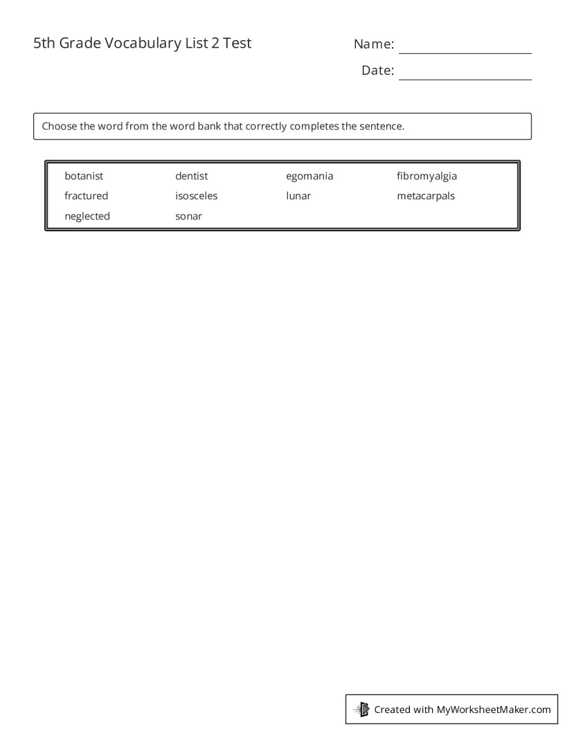 My Worksheet Maker The Best Worksheet Maker
