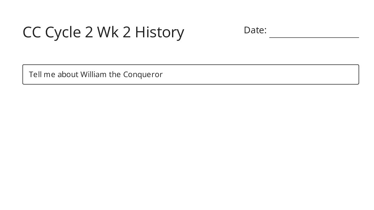 CC Cycle 2 Wk 2 History - My Worksheet Maker: Create Your Own Worksheets