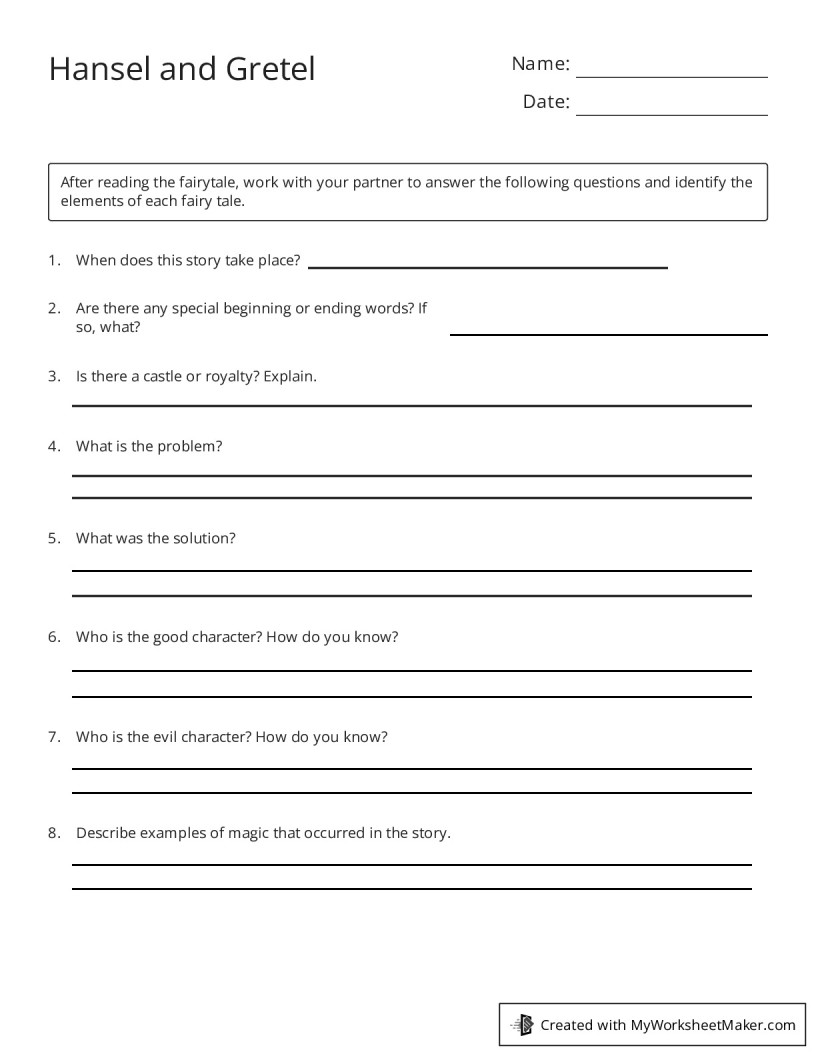 My Worksheet Maker: The Best Online Worksheet Creator