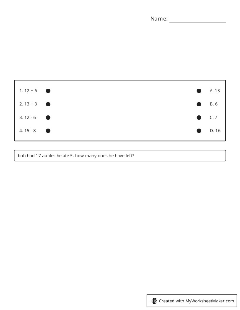 Worksheet - My Worksheet Maker: Create Your Own Worksheets