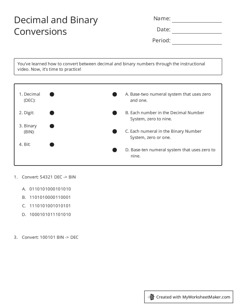 My Worksheet Maker: The Best Online Worksheet Creator