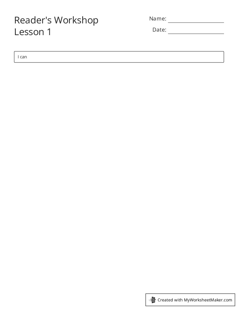 My Worksheet Maker: The Best Online Worksheet Creator