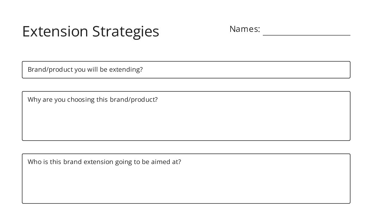 Extension Strategies - My Worksheet Maker: Create Your Own Worksheets