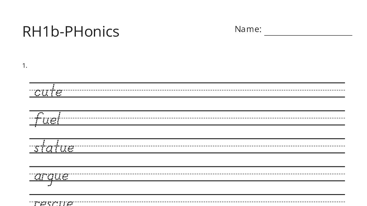 RH1b-PHonics - My Worksheet Maker: Create Your Own Worksheets