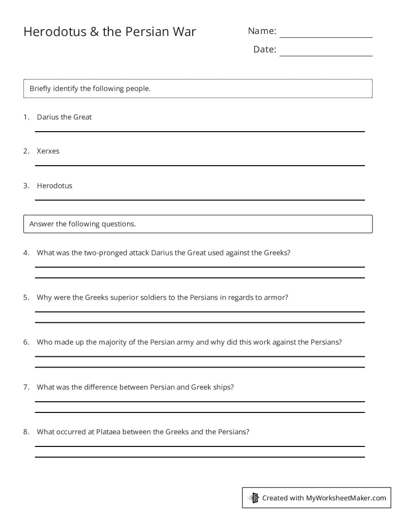 My Worksheet Maker: The Best Online Worksheet Creator