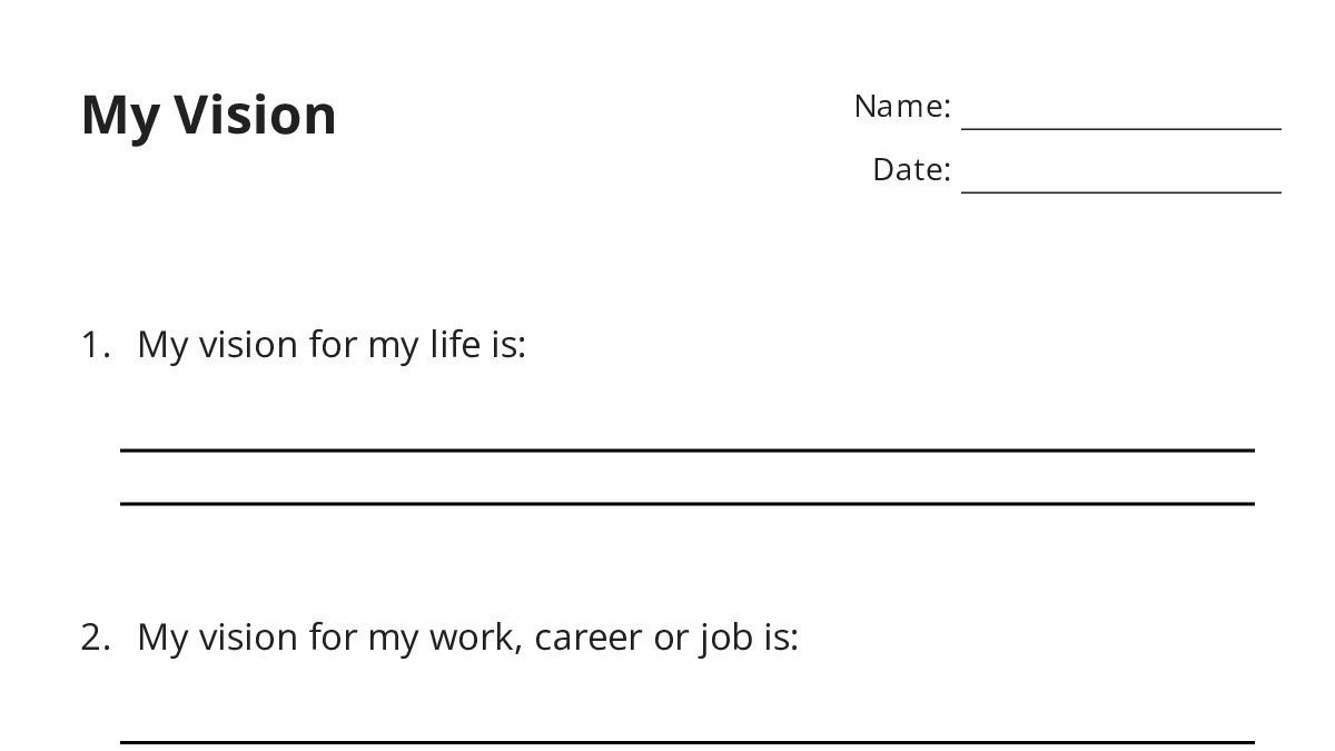 My Vision ﻿﻿ - My Worksheet Maker: Create Your Own Worksheets