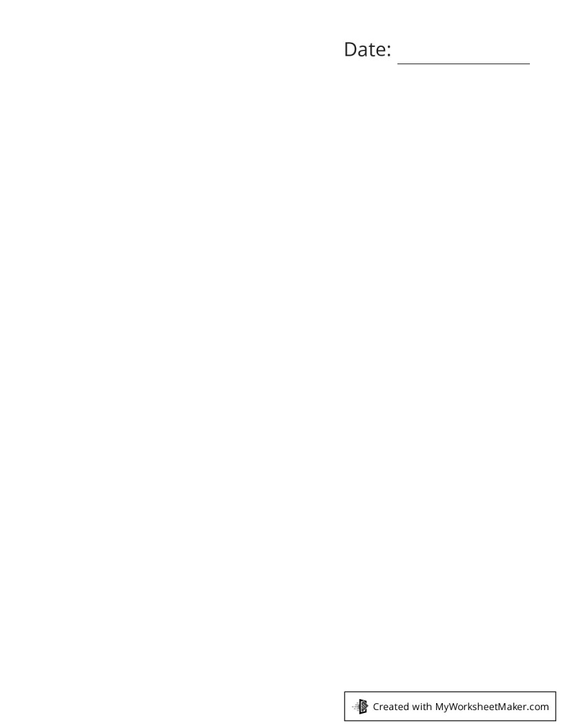 Worksheet - My Worksheet Maker: Create Your Own Worksheets