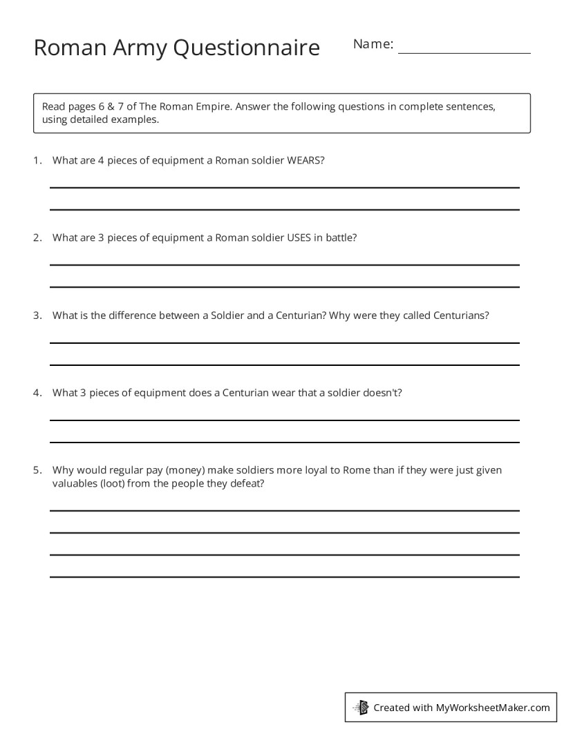 My Worksheet Maker: The Best Online Worksheet Creator