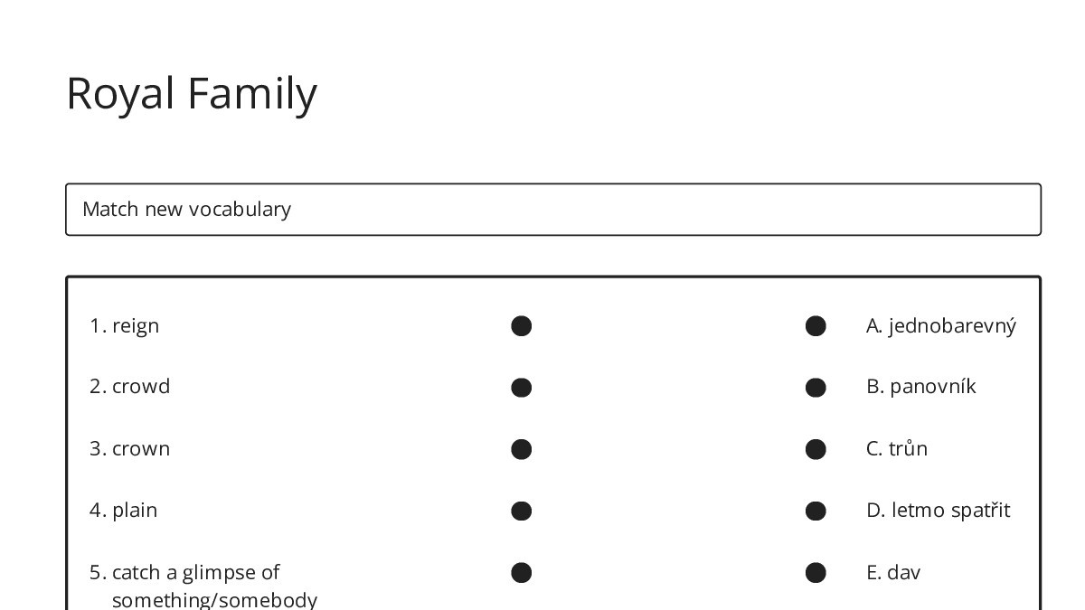 Royal Family - My Worksheet Maker: Create Your Own Worksheets