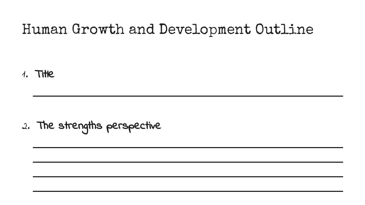 Human Growth and Development Outline - My Worksheet Maker: Create Your ...