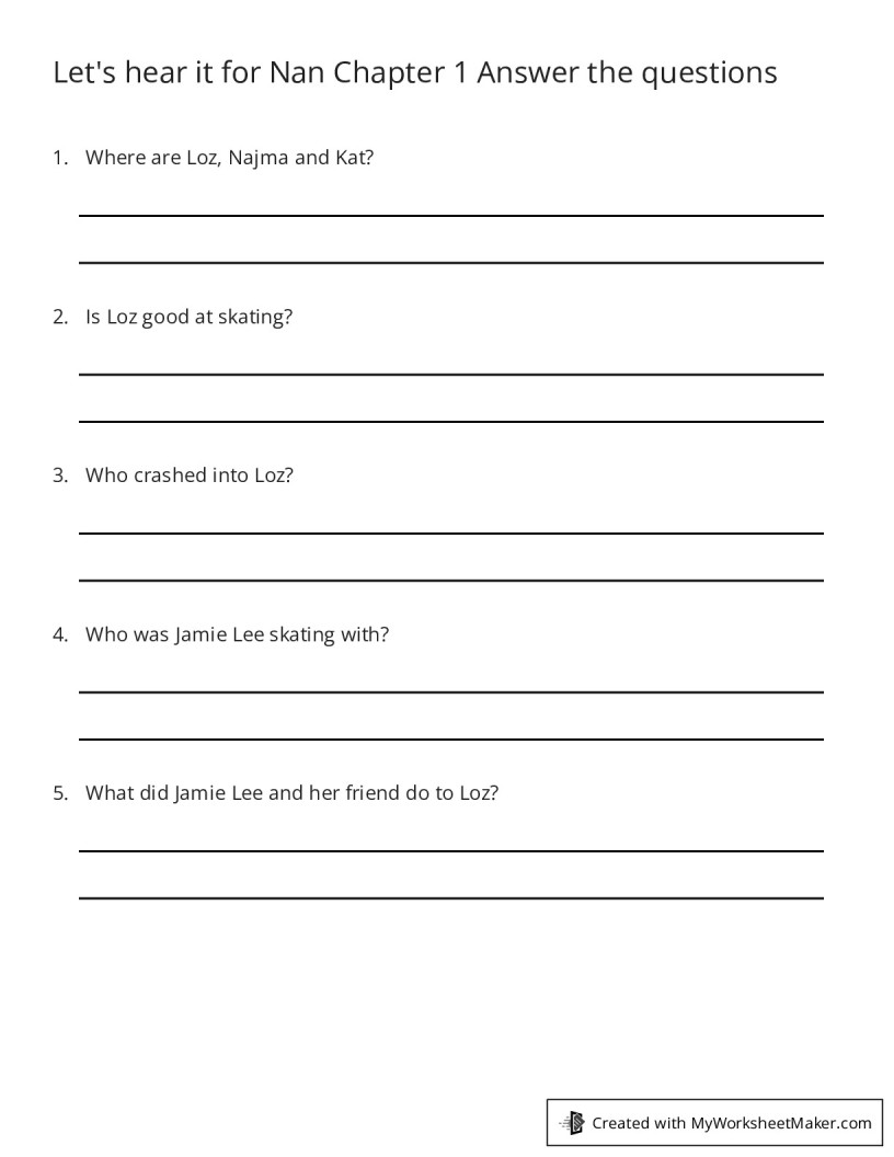 My Worksheet Maker: The Best Online Worksheet Creator