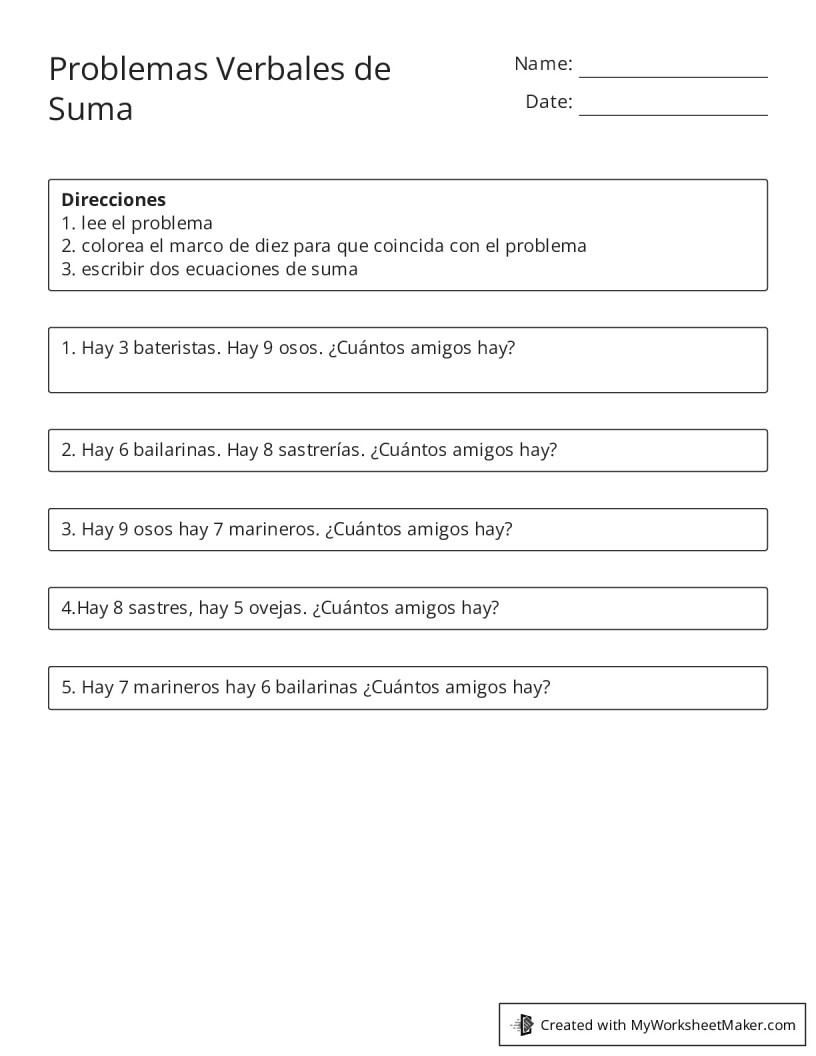My Worksheet Maker: The Best Online Worksheet Creator