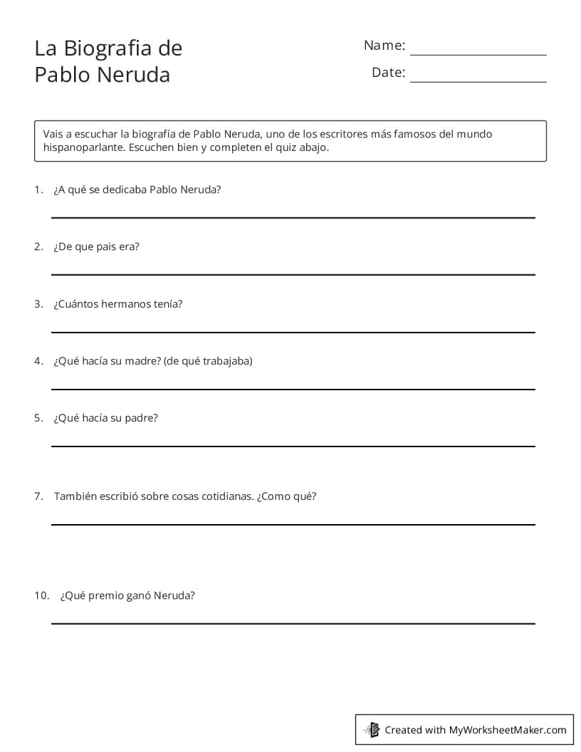 My Worksheet Maker: The Best Online Worksheet Creator