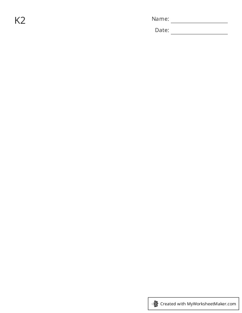 K2 - My Worksheet Maker: Create Your Own Worksheets