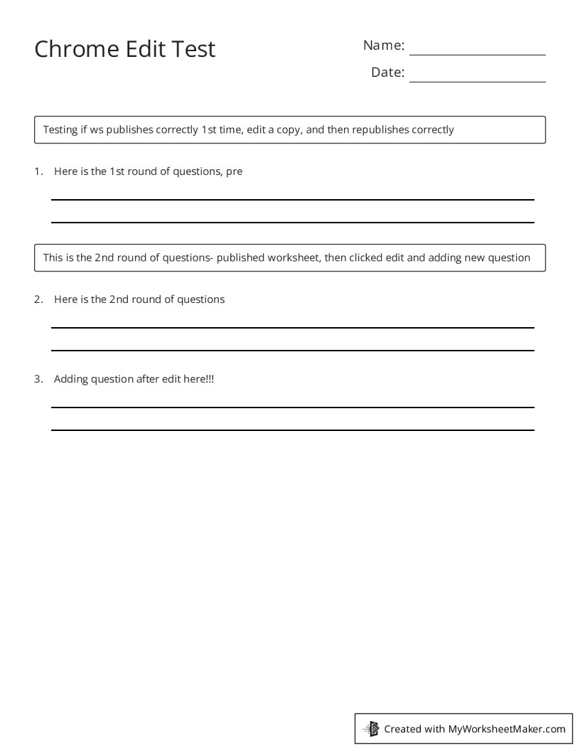Chrome Edit Test - My Worksheet Maker: Create Your Own Worksheets