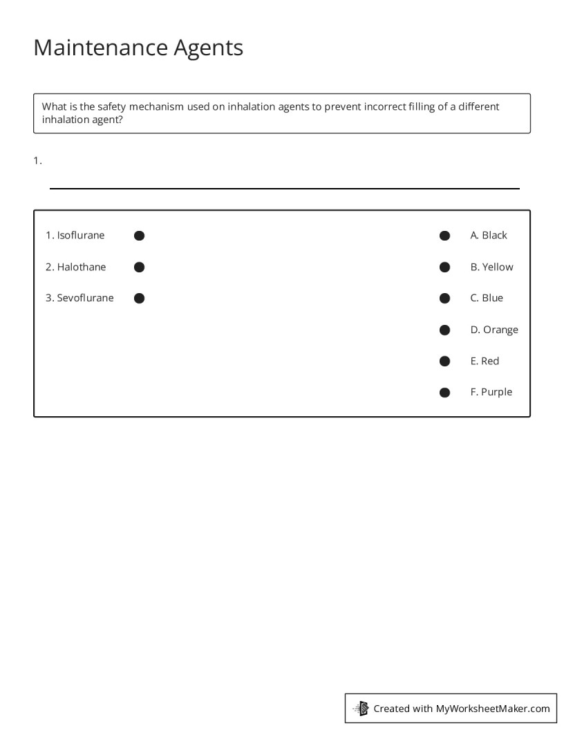 Maintenance Agents - My Worksheet Maker: Create Your Own Worksheets