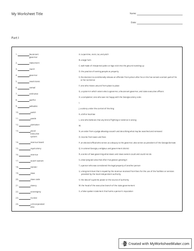 My Worksheet Title - My Worksheet Maker: Create Your Own Worksheets