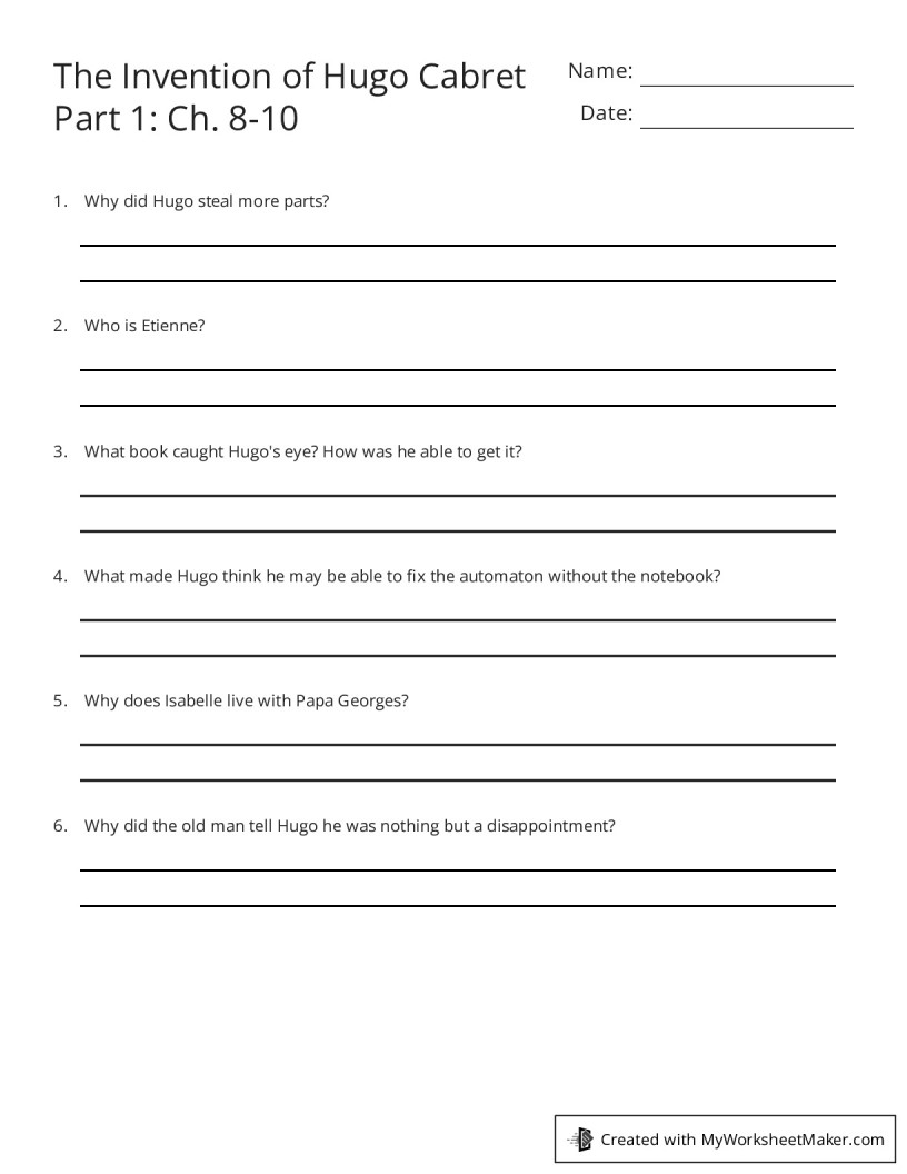 My Worksheet Maker: The Best Online Worksheet Creator