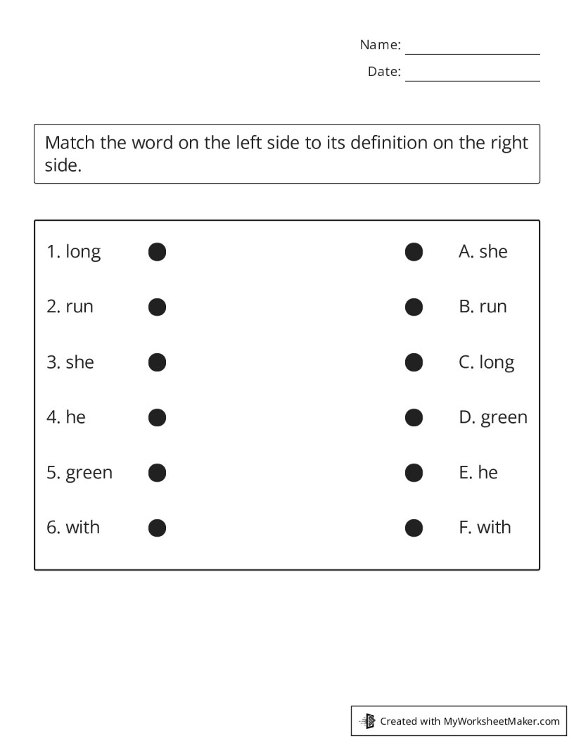 Worksheet - My Worksheet Maker: Create Your Own Worksheets