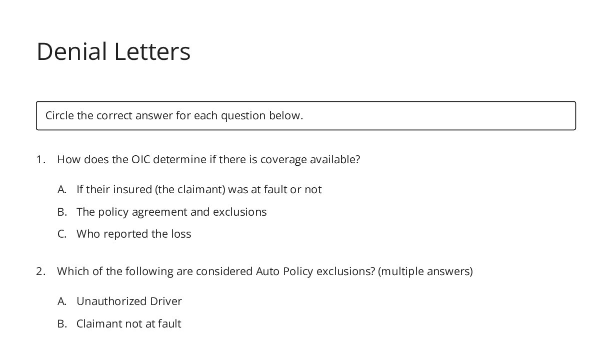 Denial Letters - My Worksheet Maker: Create Your Own Worksheets