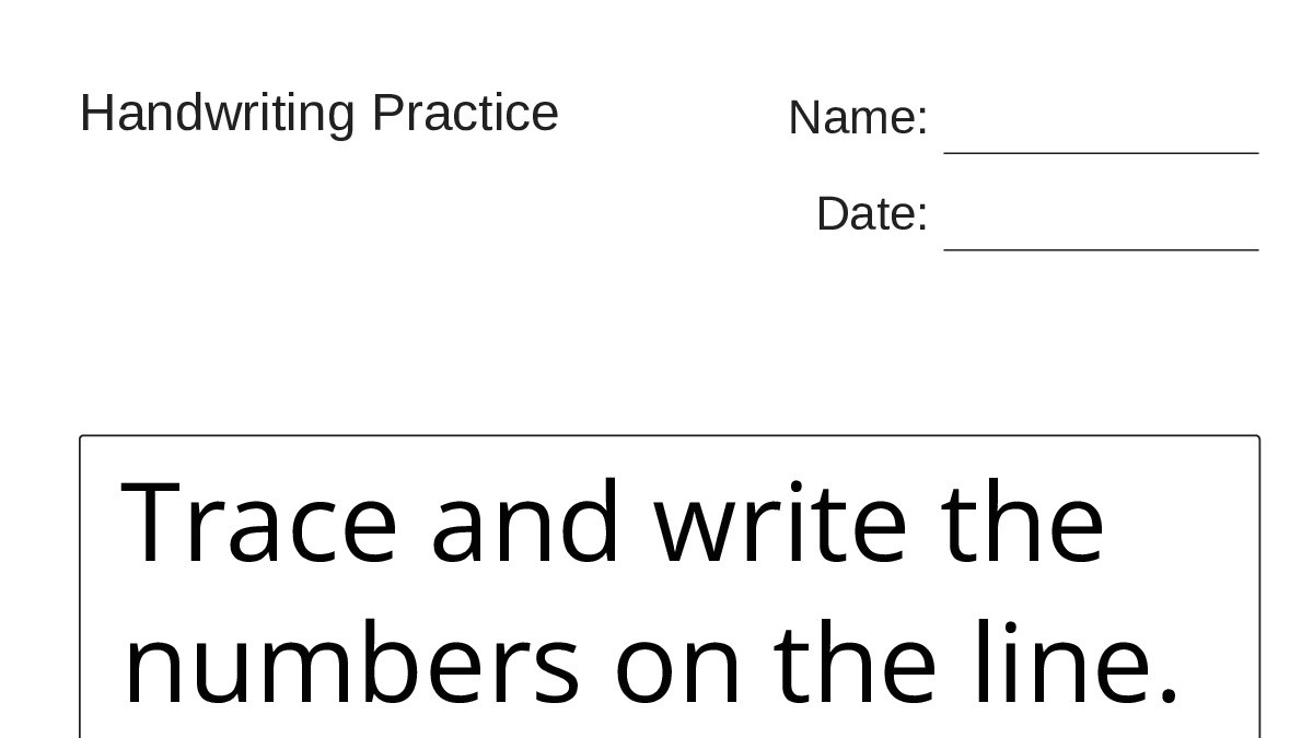 Handwriting Practice - My Worksheet Maker: Create Your Own Worksheets