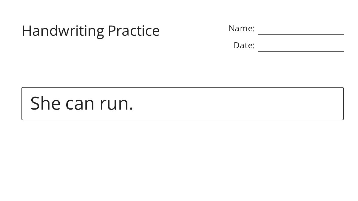 Handwriting Practice - My Worksheet Maker: Create Your Own Worksheets