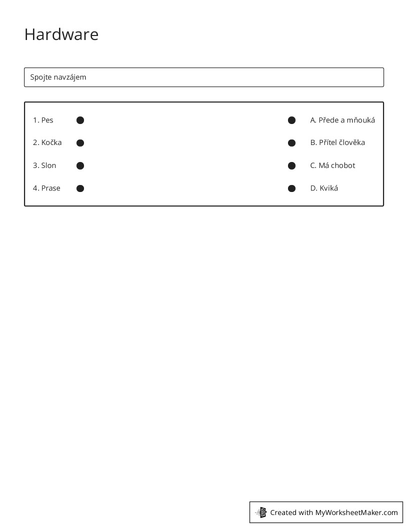 Hardware - My Worksheet Maker: Create Your Own Worksheets
