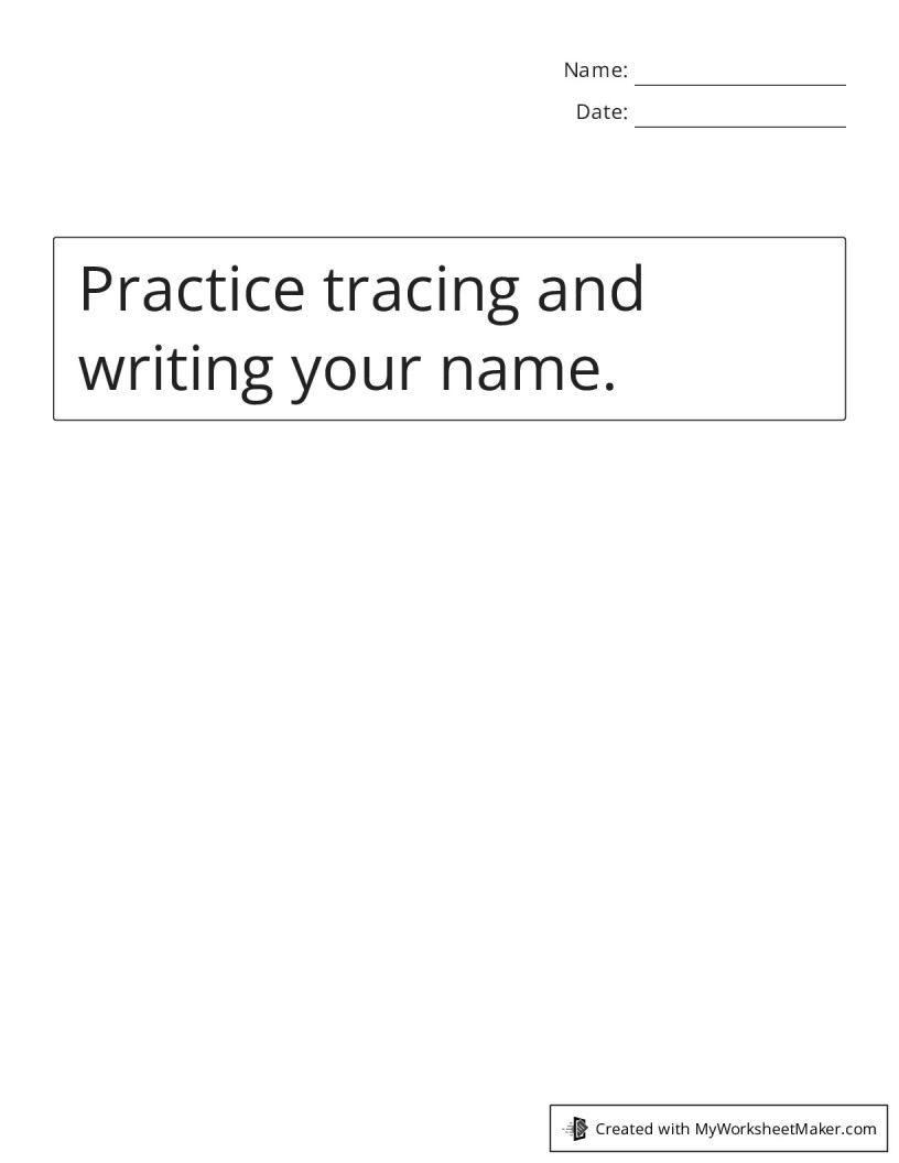 Worksheet - My Worksheet Maker: Create Your Own Worksheets