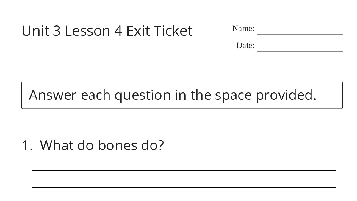 Unit 3 Lesson 4 Exit Ticket - My Worksheet Maker: Create Your Own ...