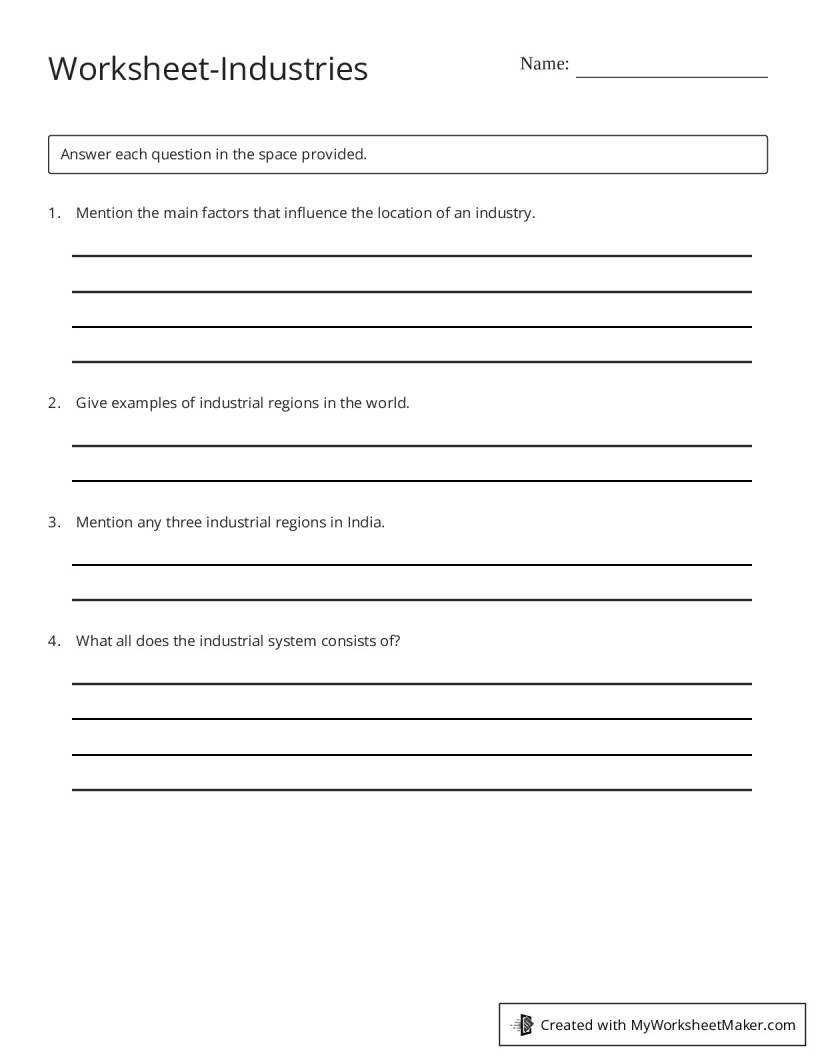 Worksheet-Industries - My Worksheet Maker: Create Your Own Worksheets