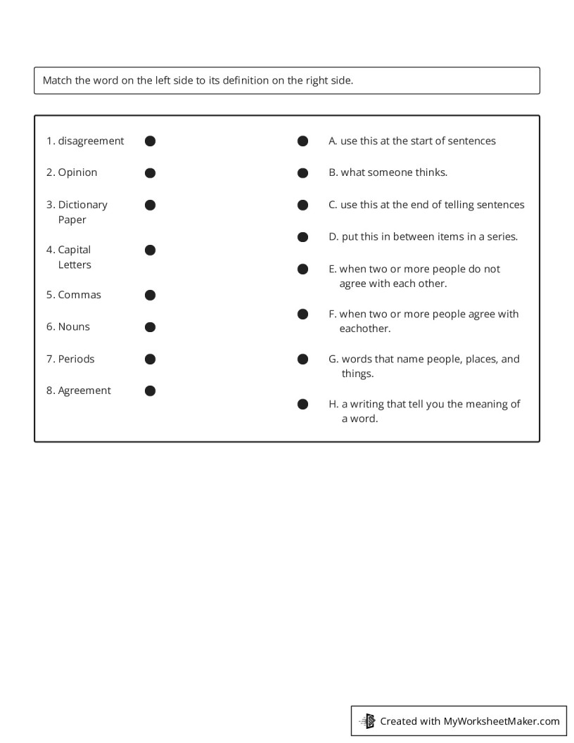 Worksheet - My Worksheet Maker: Create Your Own Worksheets