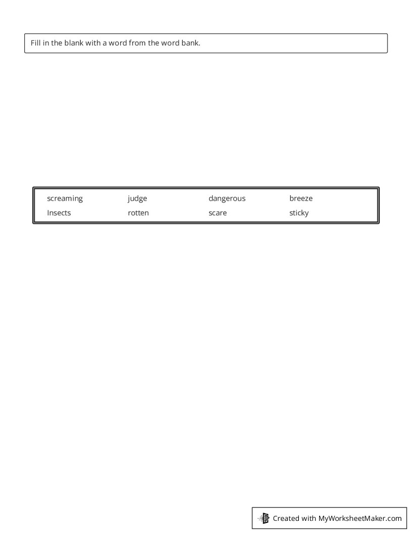 My Worksheet Maker - The Best Worksheet Maker