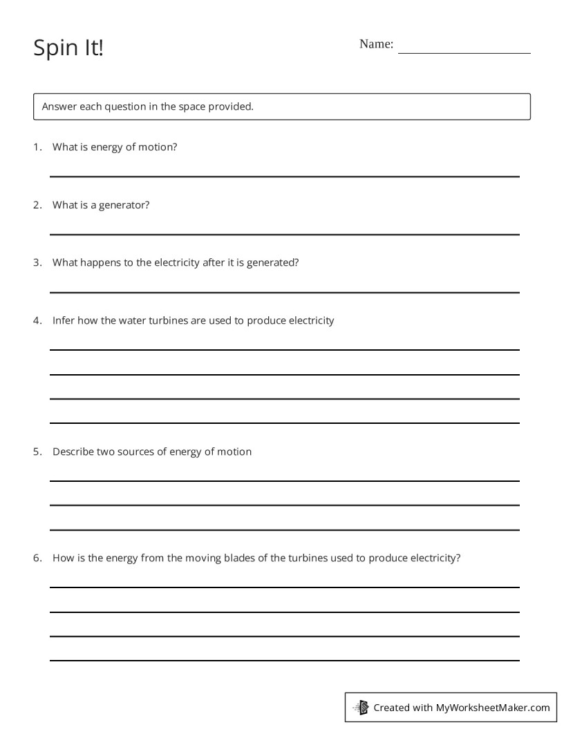 My Worksheet Maker: The Best Online Worksheet Creator