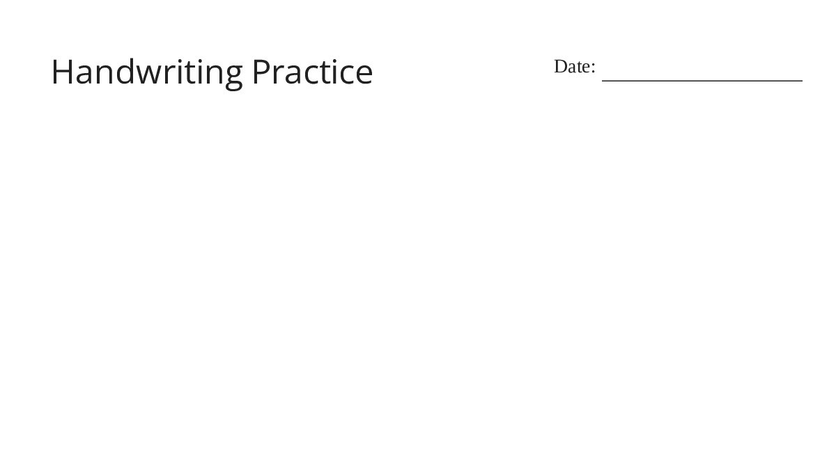 Handwriting Practice - My Worksheet Maker: Create Your Own Worksheets