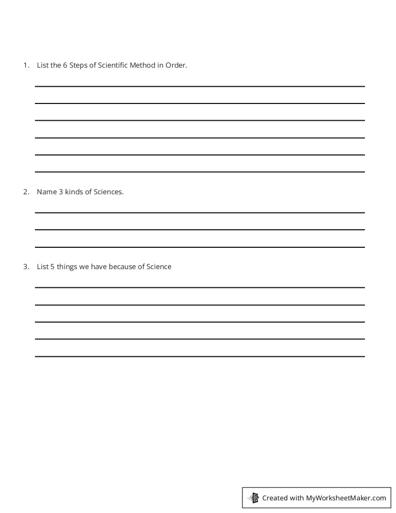 Worksheet - My Worksheet Maker: Create Your Own Worksheets