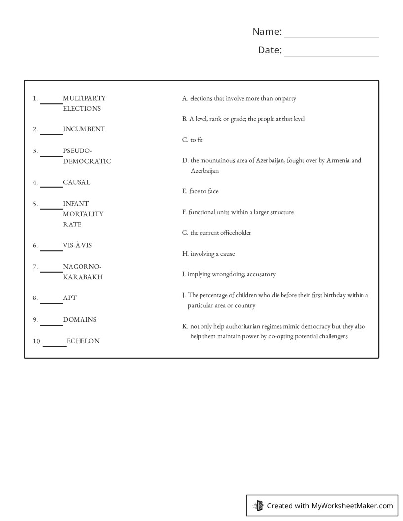 Worksheet - My Worksheet Maker: Create Your Own Worksheets