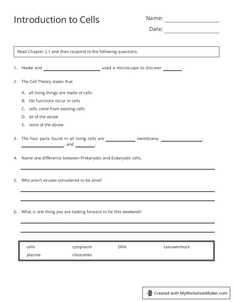 My Worksheet Maker The Best Worksheet Maker