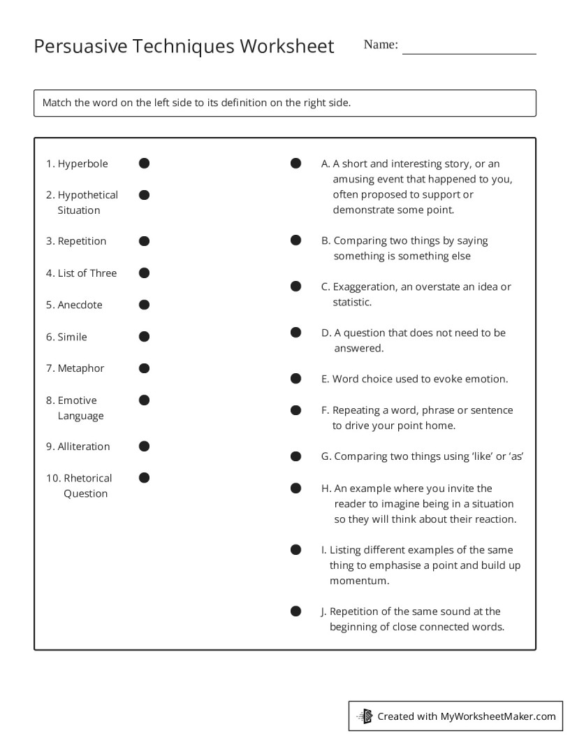 Persuasive Techniques Worksheet My Worksheet Maker Create Your Own persuasive-techniques-worksheet-my-worksheet-maker-create-your-own
