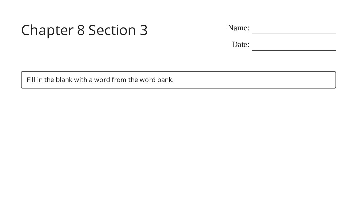 Chapter 8 Section 3 - My Worksheet Maker: Create Your Own Worksheets