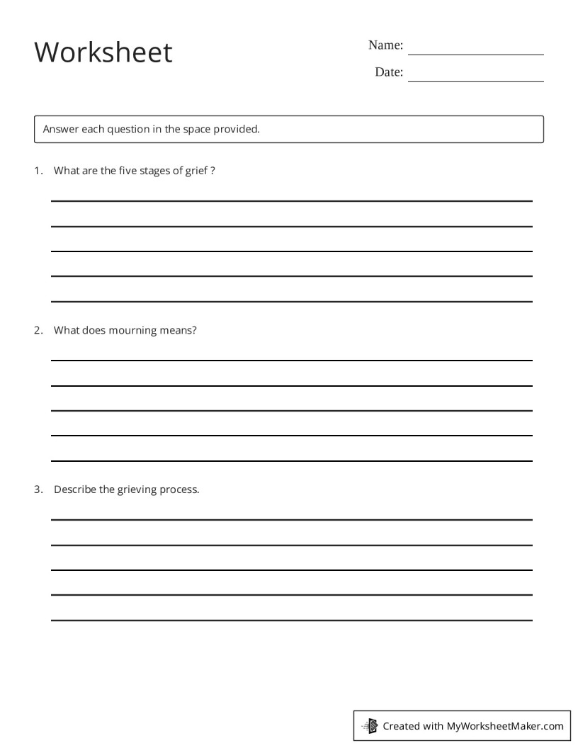 Worksheet - My Worksheet Maker: Create Your Own Worksheets