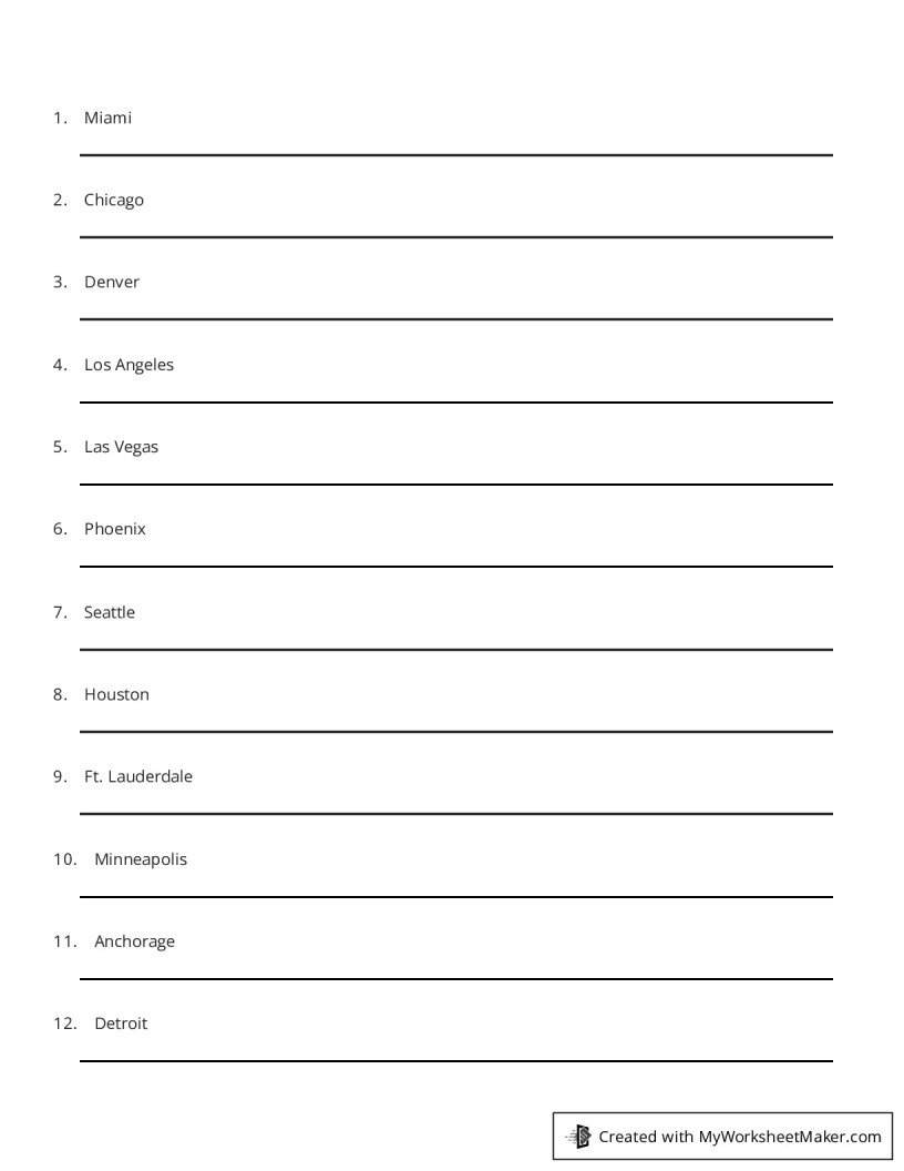 Open Response Worksheet - My Worksheet Maker: Create Your Own Worksheets