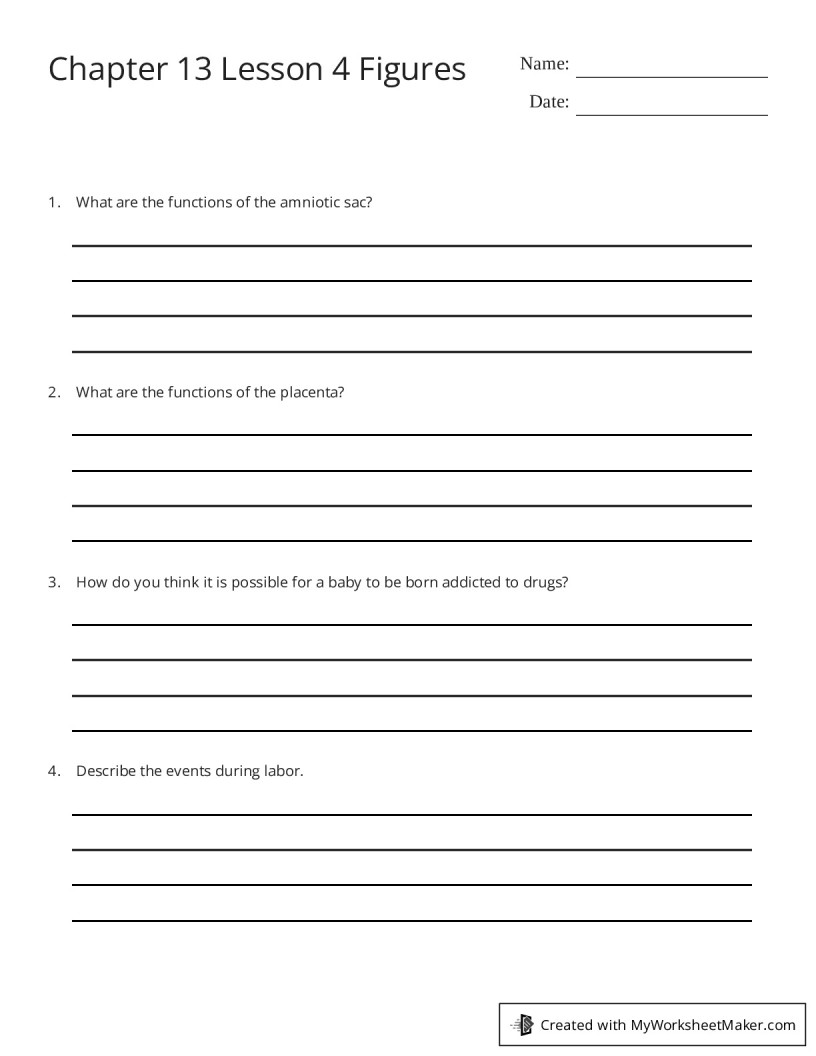 Chapter 13 Lesson 4 Figures My Worksheet Maker Create Your Own