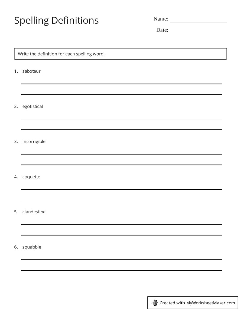 My Worksheet Maker: The Best Online Worksheet Creator