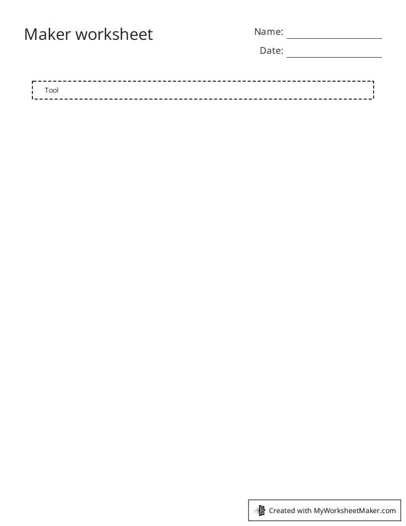 Maker worksheet - My Worksheet Maker: Create Your Own Worksheets