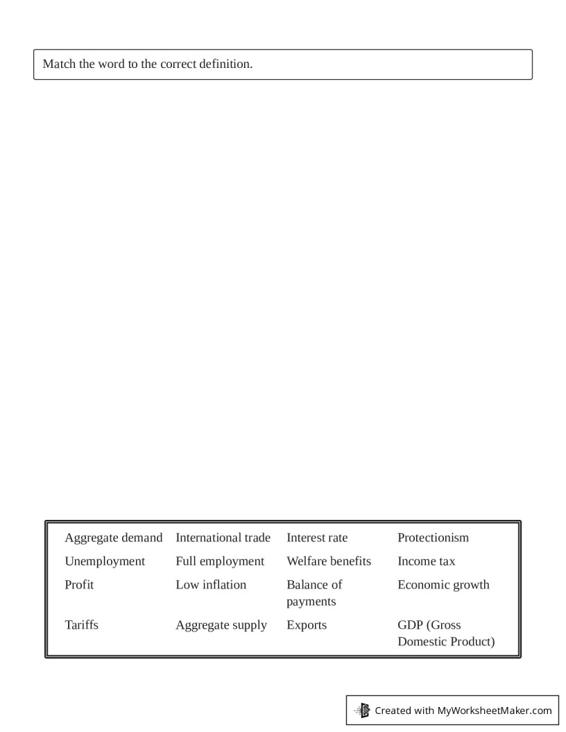 Worksheet - My Worksheet Maker: Create Your Own Worksheets