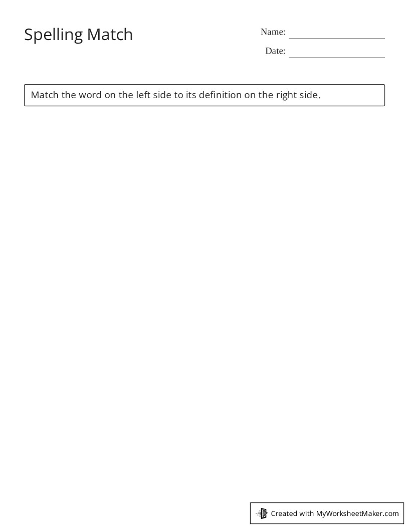 My Worksheet Maker: The Best Online Worksheet Creator