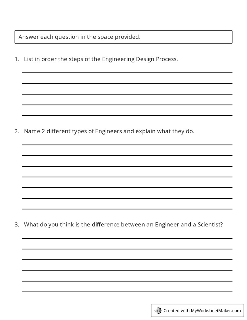 Worksheet - My Worksheet Maker: Create Your Own Worksheets