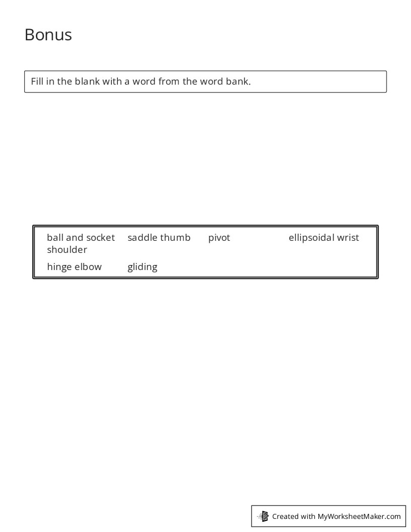 Bonus - My Worksheet Maker: Create Your Own Worksheets