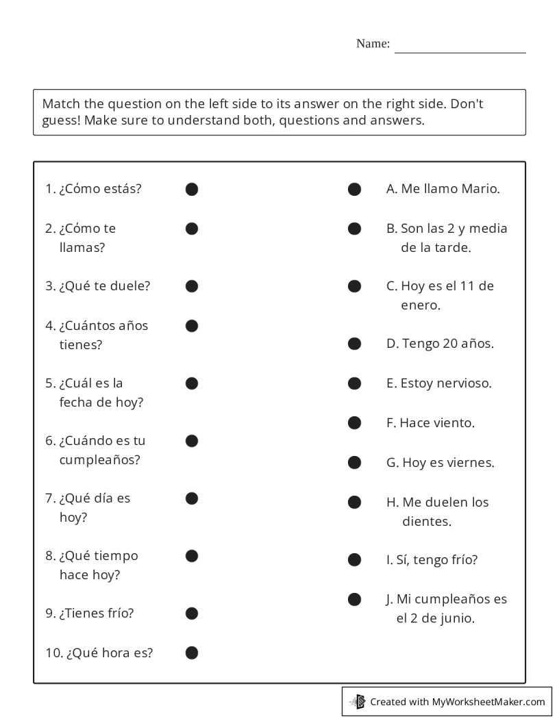 Worksheet - My Worksheet Maker: Create Your Own Worksheets