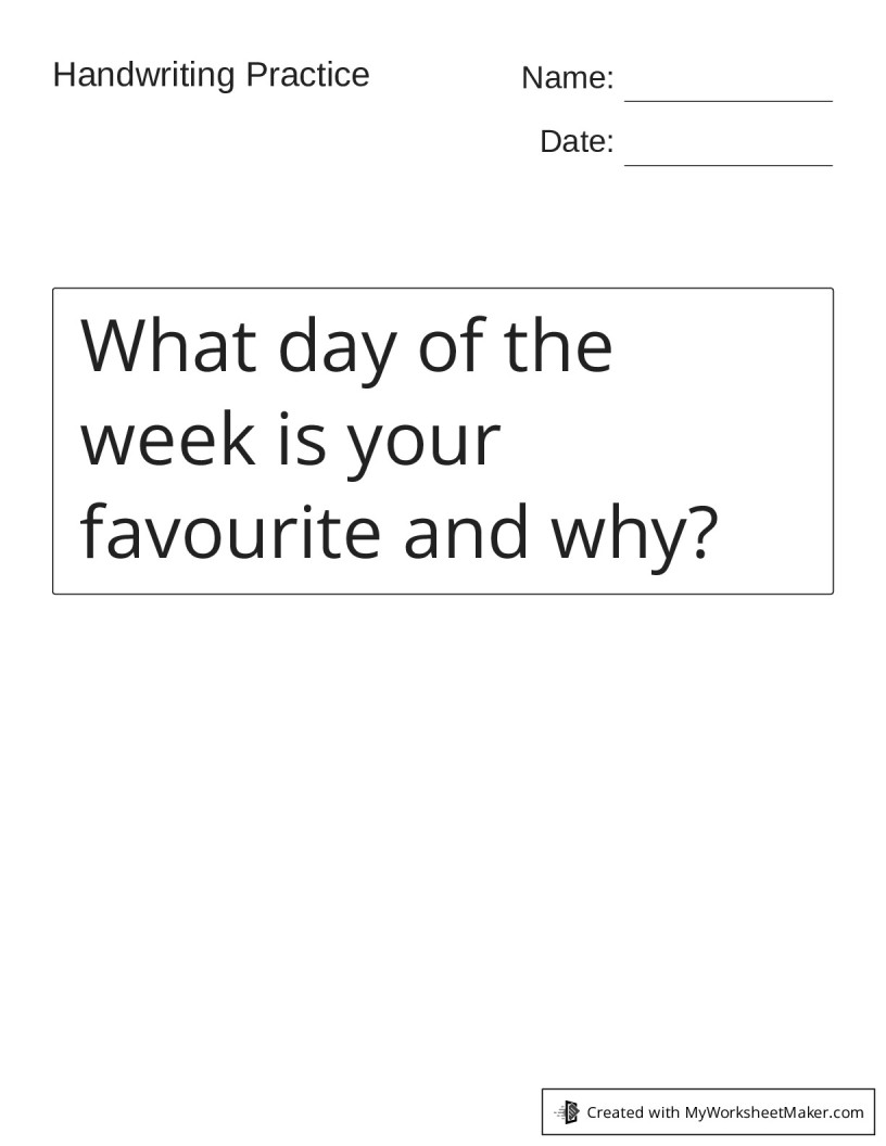 My Worksheet Maker: The Best Online Worksheet Creator